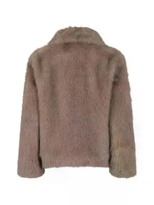 Max Mara Faux-fur Collar Coat - Neutrals