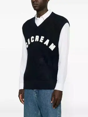 ICECREAM Logo Patch V-neck Vest