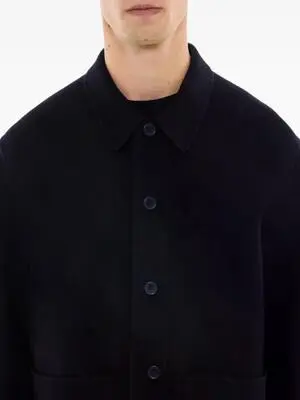 FURSAC Slim Cut Wool Coat With Patch Pockets