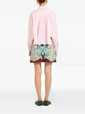 La DoubleJ Mini Skirt In Wool Mix Knit