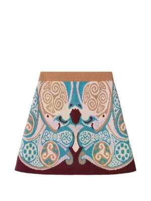La DoubleJ Mini Skirt In Wool Mix Knit