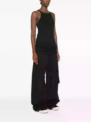 Rick Owens Sleeveless Scoop Neck Ribbed Knit Top