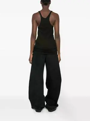 Rick Owens Sleeveless Scoop Neck Ribbed Knit Top