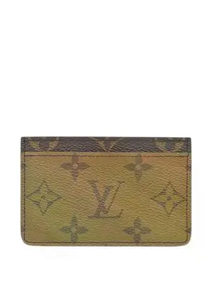 LOUIS VUITTON 2021-2026 Monogram Reverse Card Holder - Brown