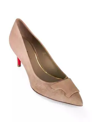 Santoni Sibil Pointed-toe Pumps - Neutrals