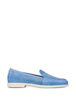 Santoni Santoni Suede Slip-On Loafers Blue