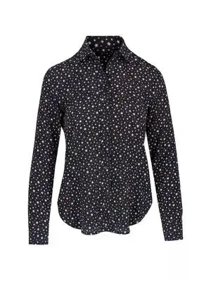 NILI LOTAN Gaia Star-print Long-sleeve Shirt