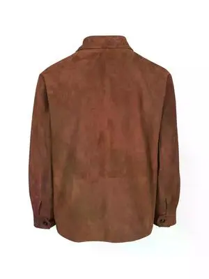 Kiton Button-up Suede Jacket