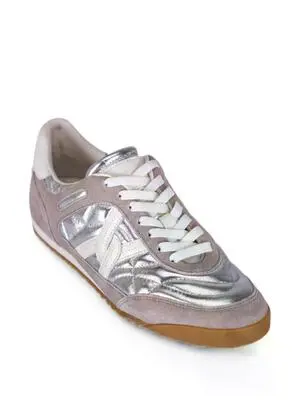 Veronica Beard Natalia Metallic Effect Quilted Sneakers - Neutrals