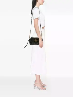 Gucci Gg Marmont Matelassé Calfskin Crossbody Bag