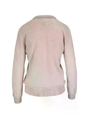 Brunello Cucinelli Monili Trim V-neck Cashmere Sweater