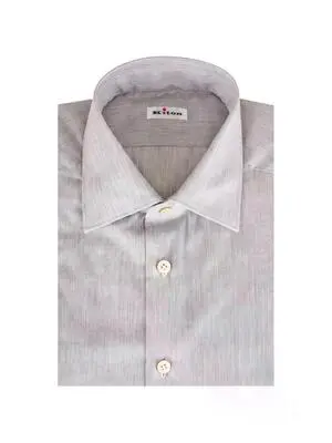 Kiton Spread Collar Shirts For Men