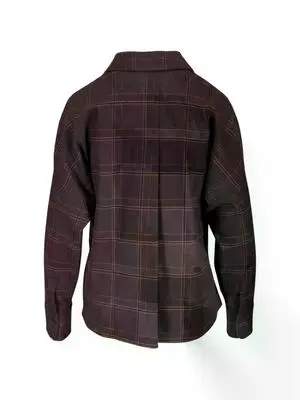Akris Check Pattern V-neck Blouse