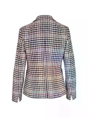 Akris Houndstooth Pattern Tailored Blazer