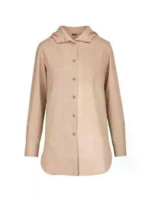 Kiton Check-pattern Hooded Jacket - Neutrals