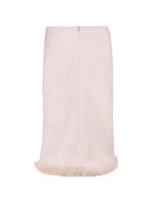 Dorothee Schumacher Feather-trim Midi Skirt