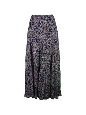 VERONICA BEARD Heatheralyn Paisley-print Tiered Maxi Skirt