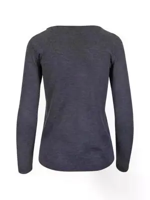 Brunello Cucinelli Fine-knit Cashmere Boat-neck Sweater - Grey