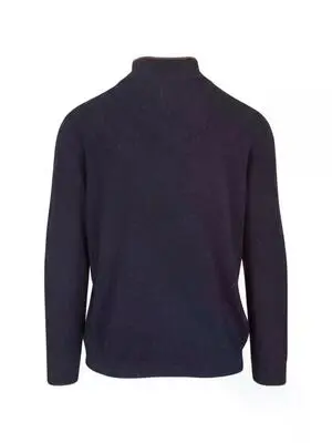 Fedeli Favonio Speckled Half-zip Sweater