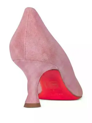 Santoni Sabine Suede Pointed-toe Pumps