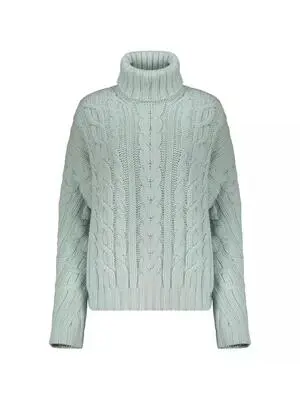 Herno Cable-knit Roll-neck Sweater - Blue