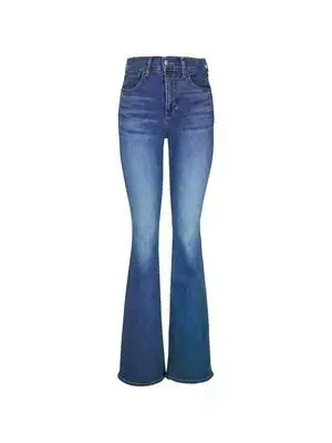 Veronica Beard Beverly Mid-rise Flared-leg Jeans - Blue