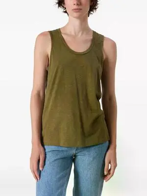American Vintage Jacksonville Slub-jersey Tank Top - Green