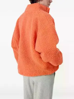 American Vintage Shearling-effect Zip-up Jacket - Orange