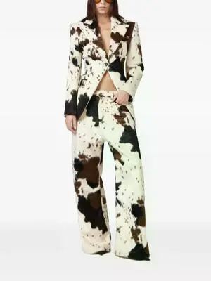 Giuseppe Di Morabito Cow-print Single-breasted Blazer