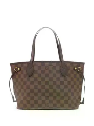 LOUIS VUITTON Damier Ebene Neverfull Pm Tote Bag - Brown