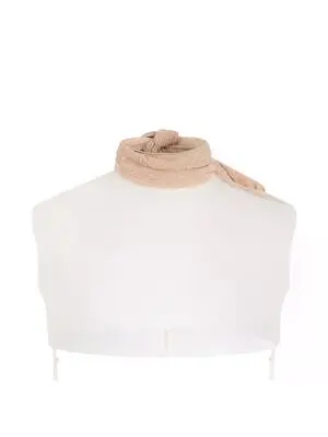 Philosophy Di Lorenzo Serafini Lace Collar Cropped Top - White