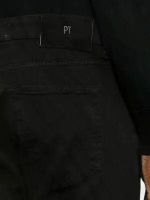 PT TORINO Logo Patch Jeans - Black