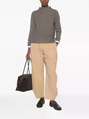 Amina Rubinacci Abaco Ribbed-knit High-neck Sweater