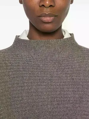 Amina Rubinacci Abaco Ribbed-knit High-neck Sweater