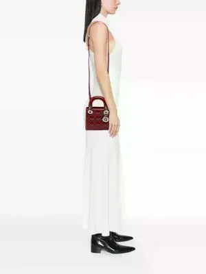 Dior 2014 Mini Patent Cannage Lady Satchel