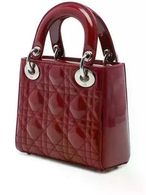 Dior 2014 Mini Patent Cannage Lady Satchel