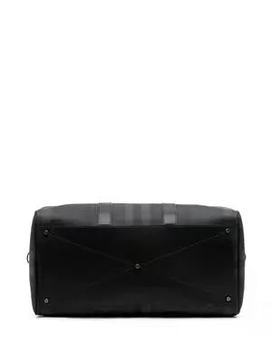Burberry Plaid Coated Canvas Barrel Duffle Travel Bag