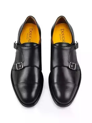 DOUCAL'S Double-buckle Monk Shoes