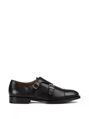 DOUCAL'S Double-buckle Monk Shoes - Black