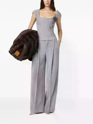 Giuseppe Di Morabito Corset-style Top With Rose Appliqu