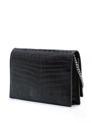 Saint Laurent Monogram Kate Tassel Wallet On Chain Bag - Black