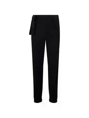 Alberta Ferretti Draped-detail Straight Leg Trousers