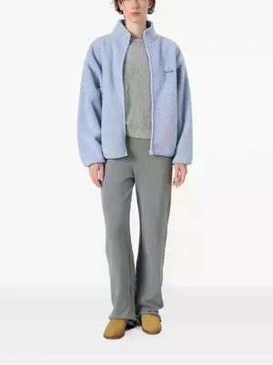 American Vintage Shearling-effect Zip-up Jacket - Blue