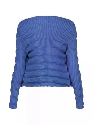 Issey Miyake Pleated Wave-texture Cardigan