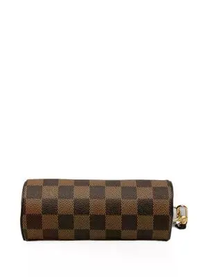 LOUIS VUITTON 1990-2010 Damier Ebene Papillon Pochette Handbag