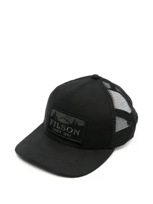 Filson Logo-patch Mesh-panel Cap - Black