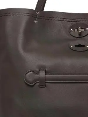 ZANELLATO M A' Spasso® Stud-embellished Tote Bag - Brown