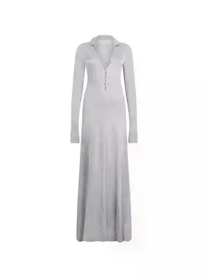 Philosophy Di Lorenzo Serafini Button-fastening V-neck Maxi Dress
