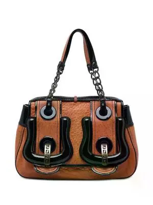 Fendi Medium Leather B Bag Top Handle Bag