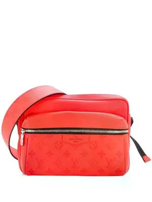 LOUIS VUITTON Louis Vuitton Monogram Taigarama Outdoor Messenger Bag Red